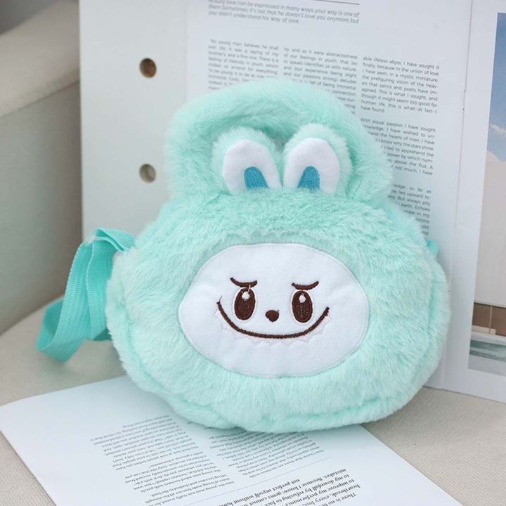 Creative Labubu Crossbody Bag Cartoon Doll Handbag Plush Labubu Coin ...