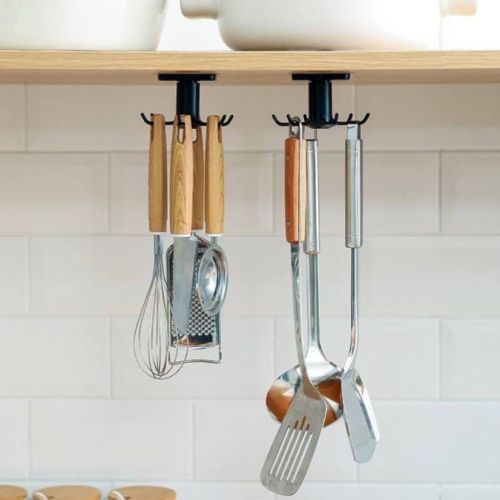kitchen utensils hanger with 6 hooks | Daraz.lk