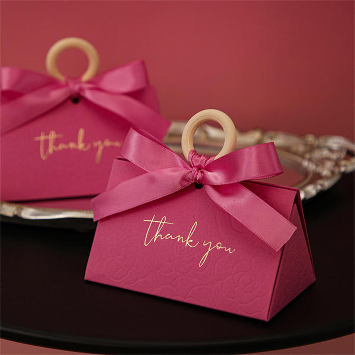 Reusable Candy Box Elegant Decorative Triangle Packaging Box Foldable ...