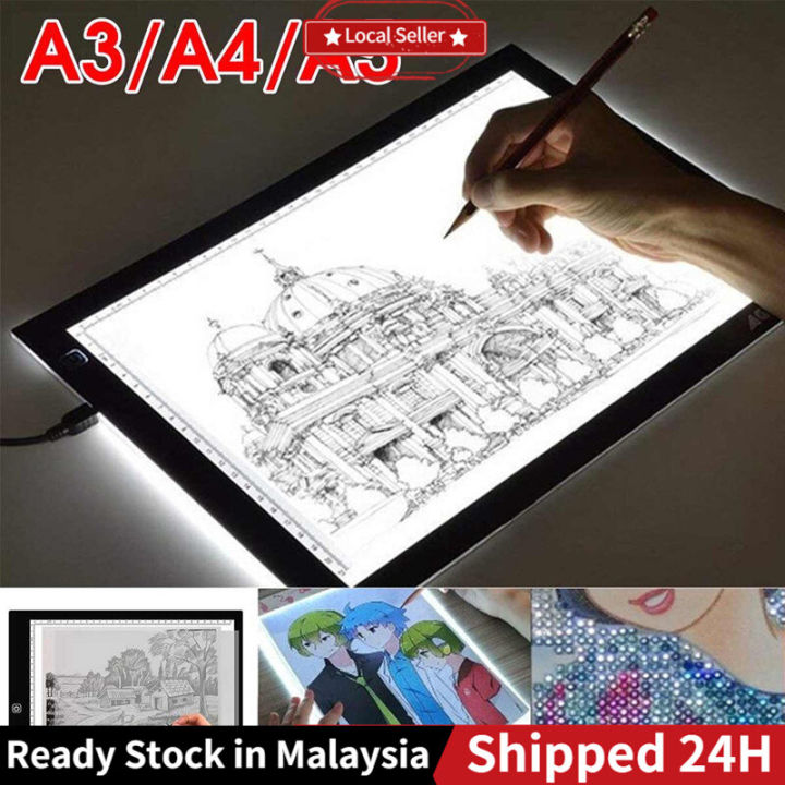 【Malaysia Ready Stock】Portable A5/A4/A3 Tracing LED Copy Board Light ...
