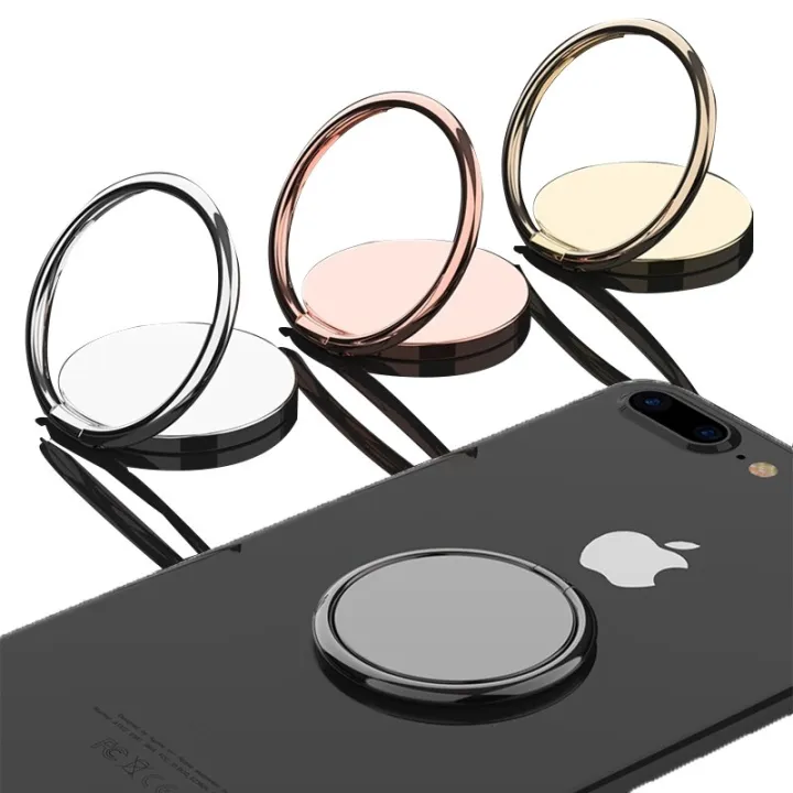 360 Degree Rotatable Phone Holder Support Metal Smartphone Ring Stand ...