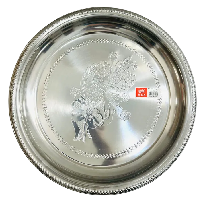 Stainless Steel Sawan Plate / Lunch, Dinner Food Plate Good Quality ...