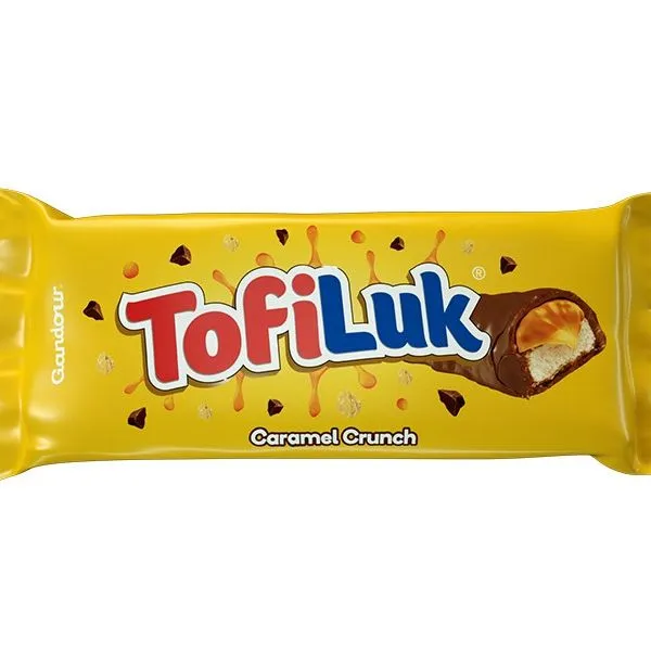 TOFILUK'' Chocolate Flavor and Caramel Coated Tofi Luk Biscuit 22g ...
