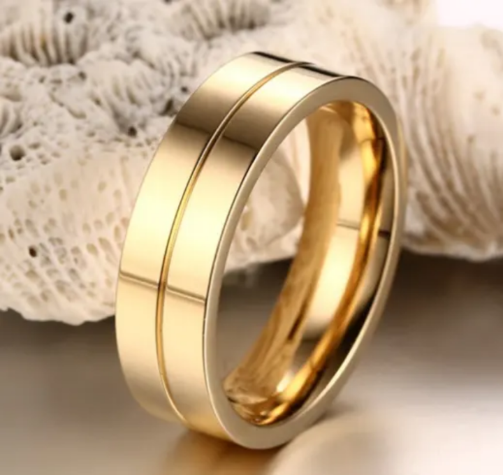 Mens Gold Plated wedding ring | Daraz.lk