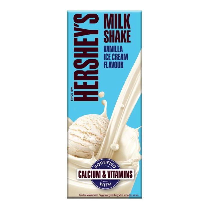 HERSHEY'S Vanilla Ice Cream Flavored Milkshake | Enriched with Calcium ...
