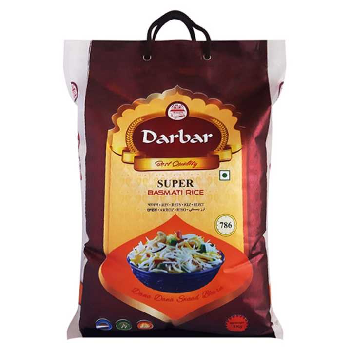 Darbar Super Basmati Rice Basmathi 5kg High Quality Value Pack Dish ...