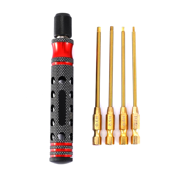 Hexagon Screwdriver Set 1.5, 2.0, 2.5, 3.0mm Quick Change Allen Key ...
