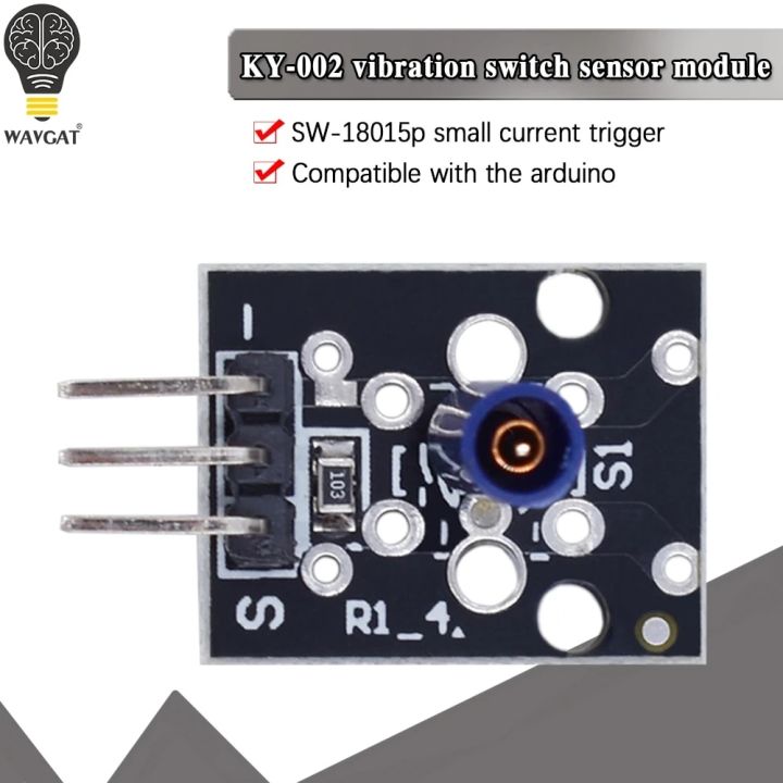 3pin KY-002 SW-18015P Shock Vibration Switch Sensor Module for arduino ...