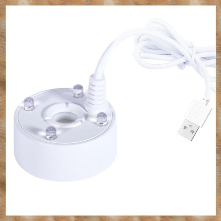 Mist Maker, USB Port 4 Color LED Lights Mini Mister Fog Machine,White ...