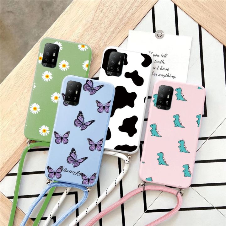 Fashion Necklace Phone Case On For OPPO A95 A94 F19 Pro Plus Reno5 Z 5G ...