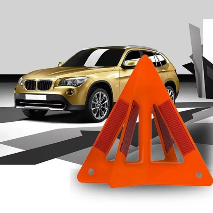 Reflective Car Emergency Triangle Foldable Safety Traffic Sign Red ...
