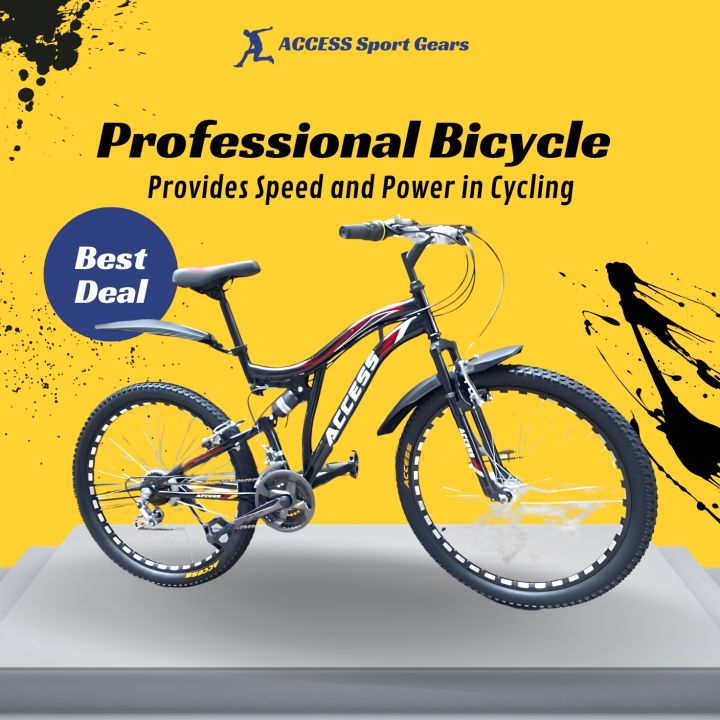 MTB Bicycle ACCESS 24' and 26" Size New Design Hydraulic Dual Shocks 21 ...