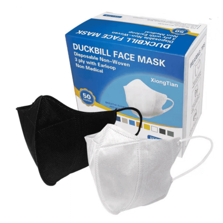 Imported New duckbill mask 50pc available in black and white | Daraz.lk