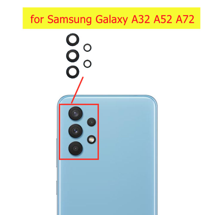 1 Set For Galaxy A32 A52 A72 4g 5g Back Camera Glass Lens Main Rear ...