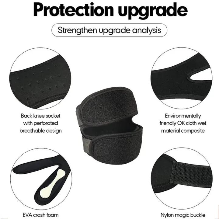 1 PC Sports Kneepad Double Patellar Knee Patella Tendon Support Strap ...