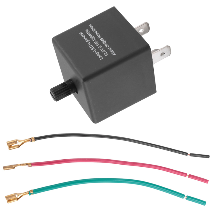 Motorcycle 3 Pin Adjustable Flasher Relay For Car Turn Signal Light ...