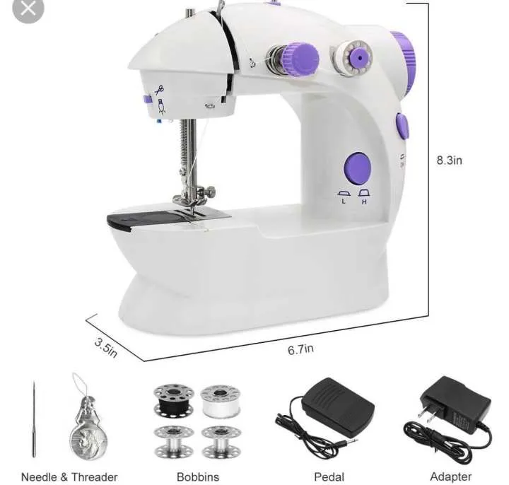 Portable 4 in 1 Mini Sewing Machine with Adapter | Daraz.lk