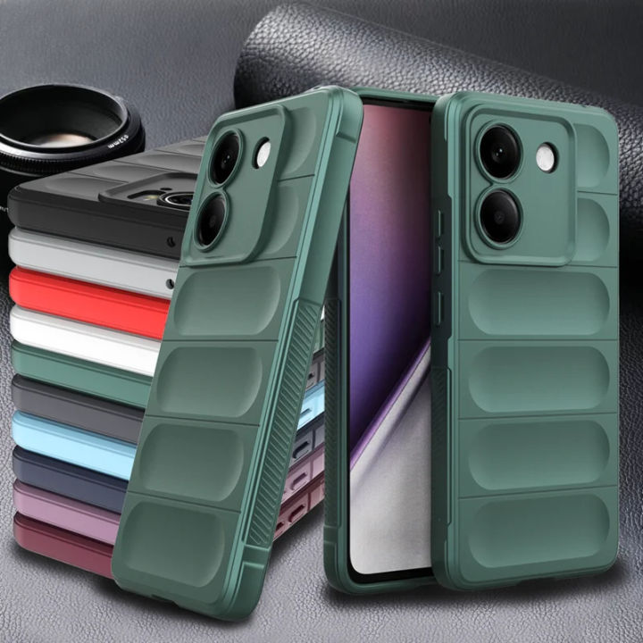 Rugged Solid Silicone Case For Xiaomi Poco F7 F6 Pro Ultra M7 Waved ...