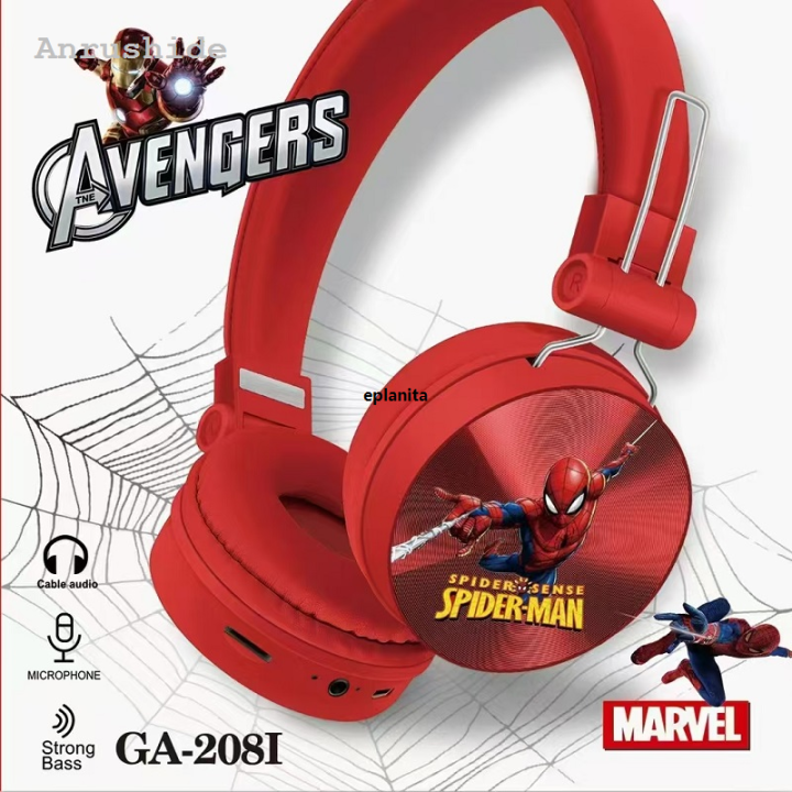 Anrushide Disney Marvel Spider Man Headphones Bluetooth Wireless ...