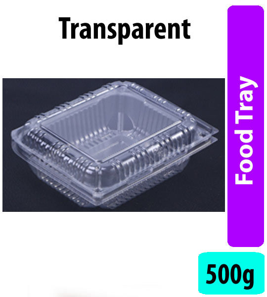 Transparent Food Tray 500g Disposable Plastic Food Box 100/50/25 pcs ...