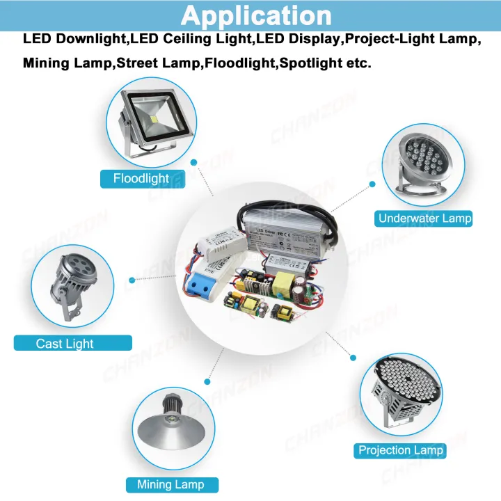 Led Driver Adapter 6W 10W 20W 36W 50W 300Ma 450Ma 600Ma 900Ma 1500Ma ...