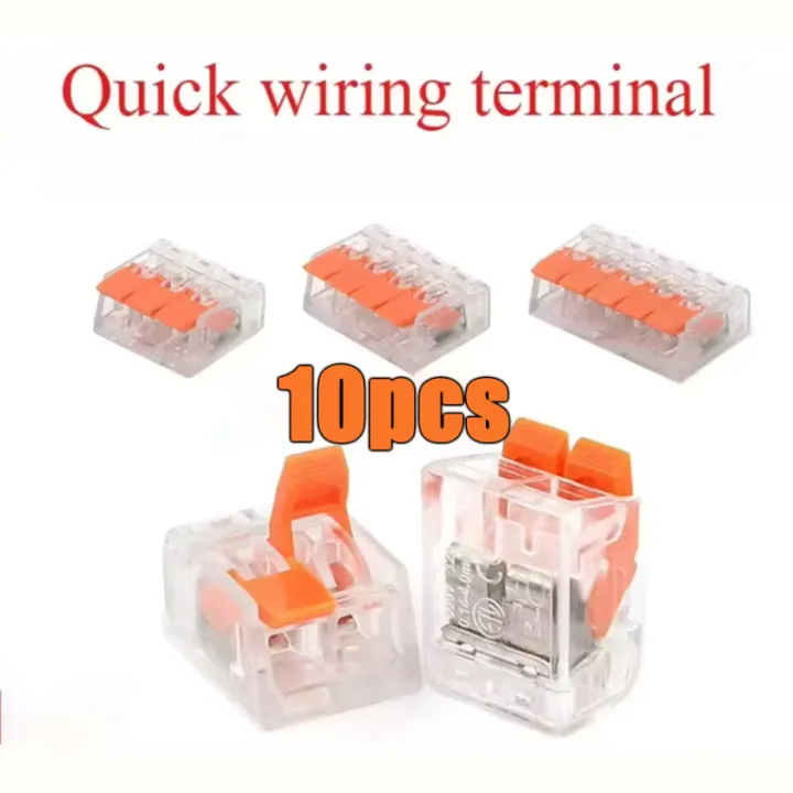 wiring terminal Quick Press type Electrical Docking 2-5 ports Screw ...