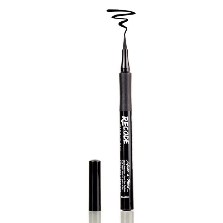 RECODE Make A Point Sketch Pen Kajal & Eyeliner Water-Proof, Black, 1.2 ...