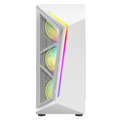 Ruix V8 White Gaming Desktop Pc Casing | Gaming PC Casing | Daraz.lk