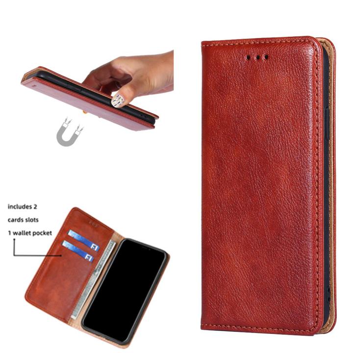 Case For Oppo F15 2020 Cover Magnetic flip leather phone case wallet ...