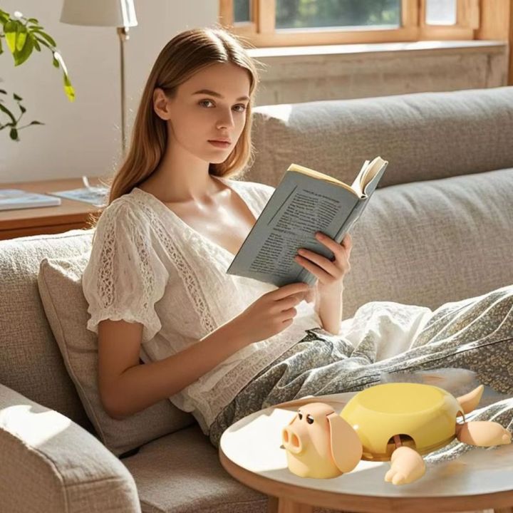 Tableware Decorative ABS Panicked Piggy Coaster Frightened Piggy Gaping ...