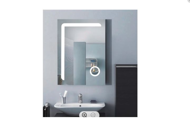 Frameless SQUARE LED Light Bathroom Touch Smart Mirror | Daraz.lk