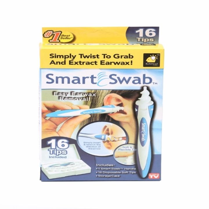 Smart Swab Spiral Ear Cleaner | Easy EarWax Removal Kit with 16 ...