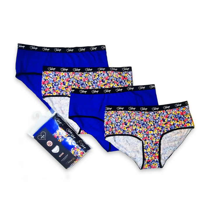 Dina - Brief 4 Pack in Navy Floral Combo | Daraz.lk