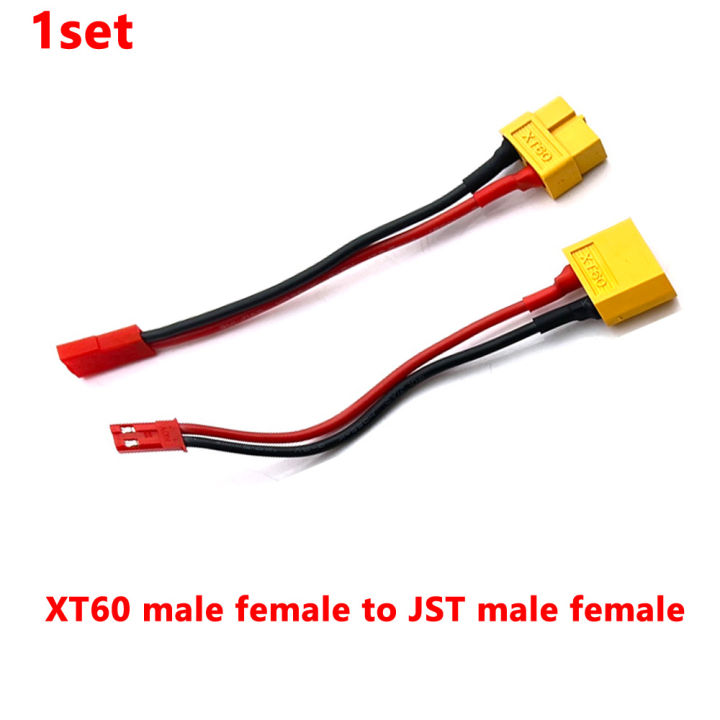 XT60 XT30 T Plug Male / Female to JST Connector Charging Adapter Cable ...