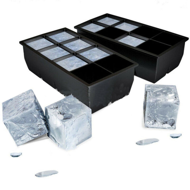 1 Pcs Big Cube Giant Jumbo Large Silicone Ice Cube Square Maker Tray ...