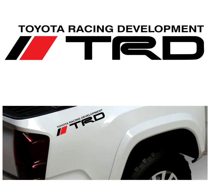 2pc 10x4 in – TRD Vehicle Stickers For Car Van Motor Bike Three Wheeler ...