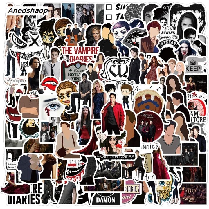 Anedshaop New style 10/50/100PCS TV Show The Vampire Diaries Stickers ...