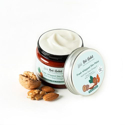 Nat Habit Multi-Nut Omega 3 Moisturiser, Skin Malai, Body Cream, Body ...