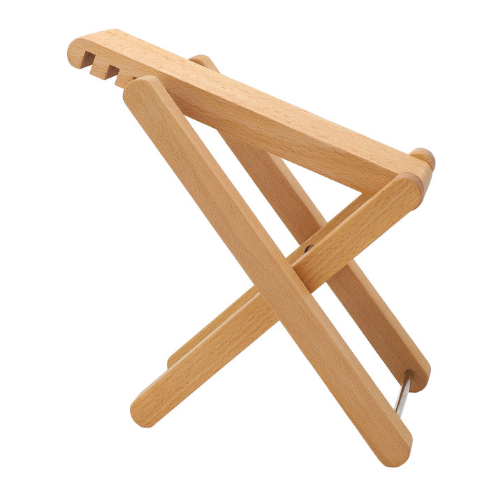 Guitar Foot Rest Adjustable Height 4 Position Foldable Solid Wood Foot ...