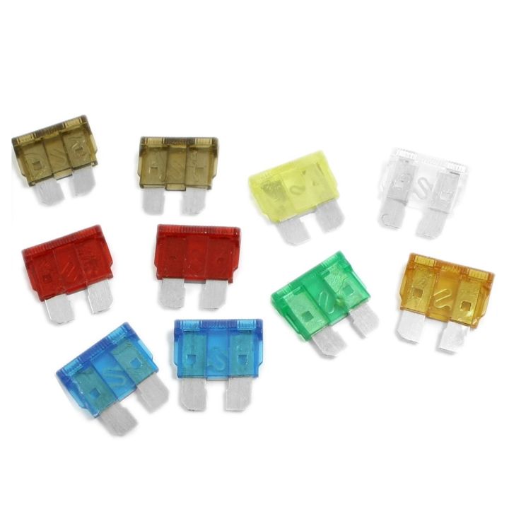 10 Pcs Multi Color Auto Car ATC Blade Fuses 5A 7.5A 10A 15A 20A 25A 30A ...