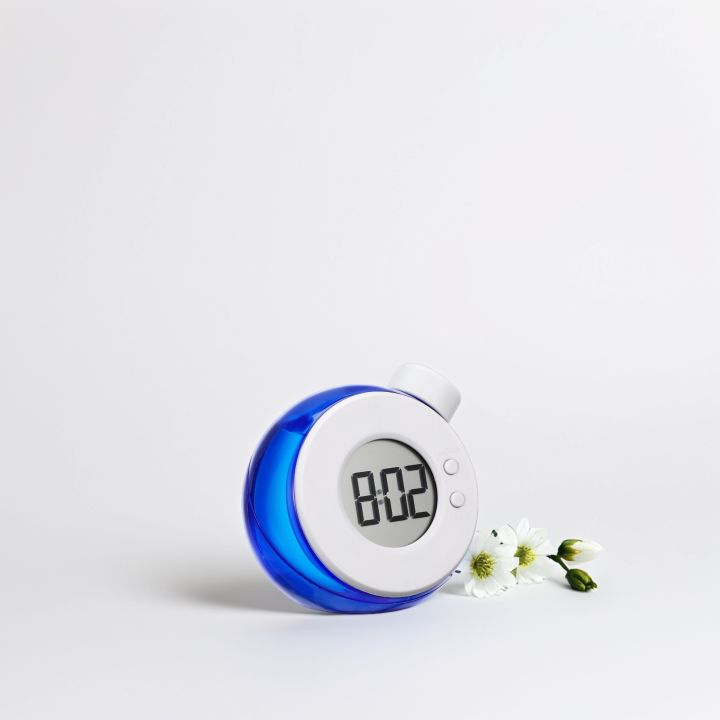Water Energy Clock Small Table Black Digital Bedroom Alarm Clocks Water ...