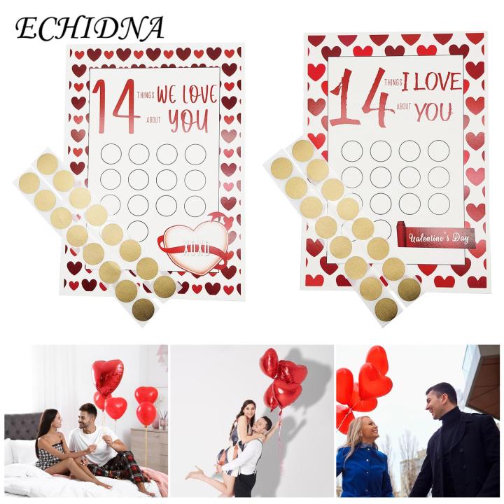 Scratch-off Card Romantic Scratch-off Love Card 14 Things I Adore about ...