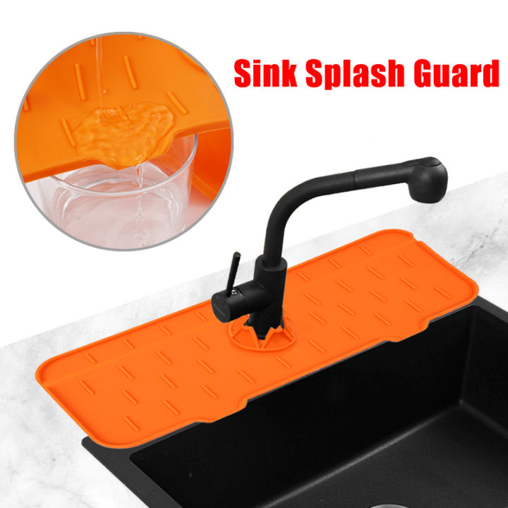 Silicone Kitchen Drain Faucet Absorbent Mat Sink Splash Guard ...