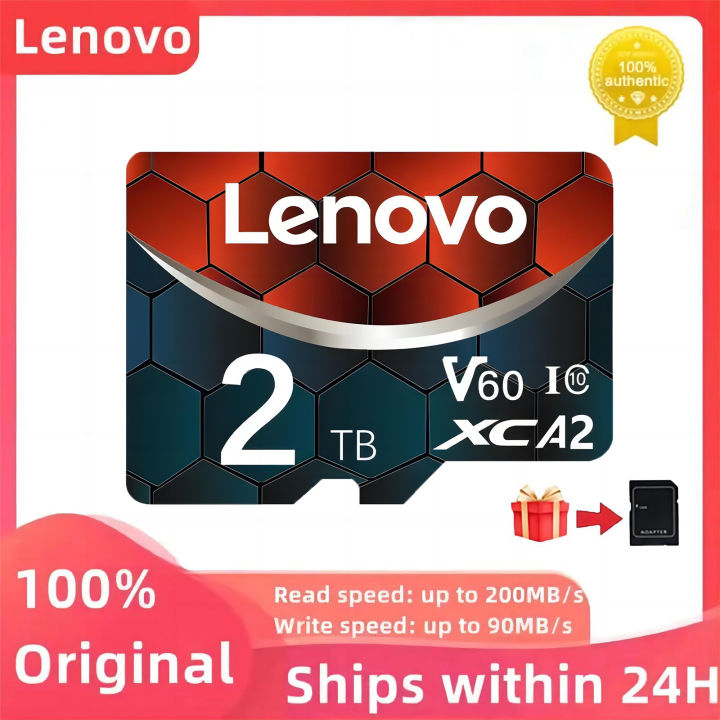 Original Lenovo 2TB Micro SD Card 1TB Memory Card TF/SD 128GB 256GB 512GB Mini Memory Card ...