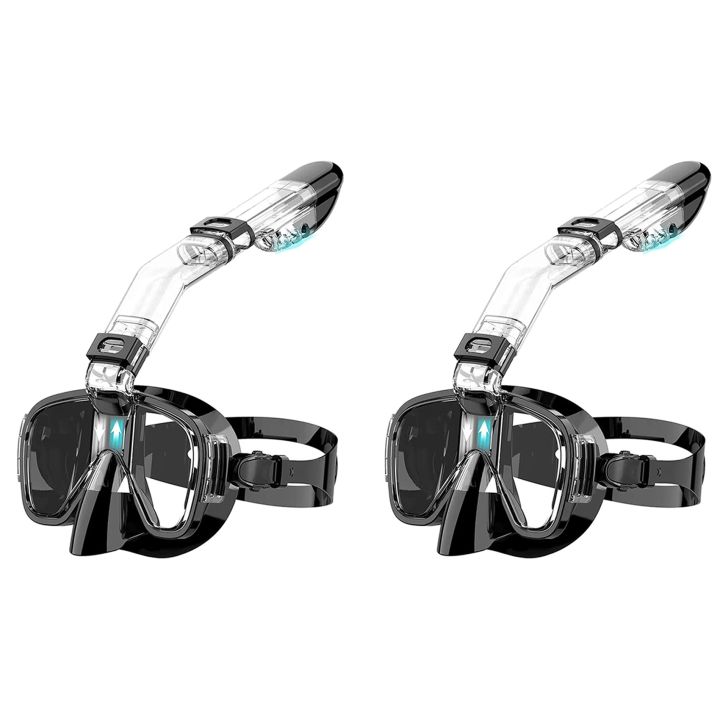 JDXHLAU 2X Snorkel Foldable Diving Cover with Dry Top System and Camera ...
