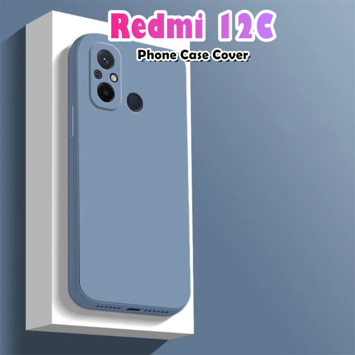 Yoshida For Redmi 12C Case Silicone Full Cover Anti-fingerprint Phone ...