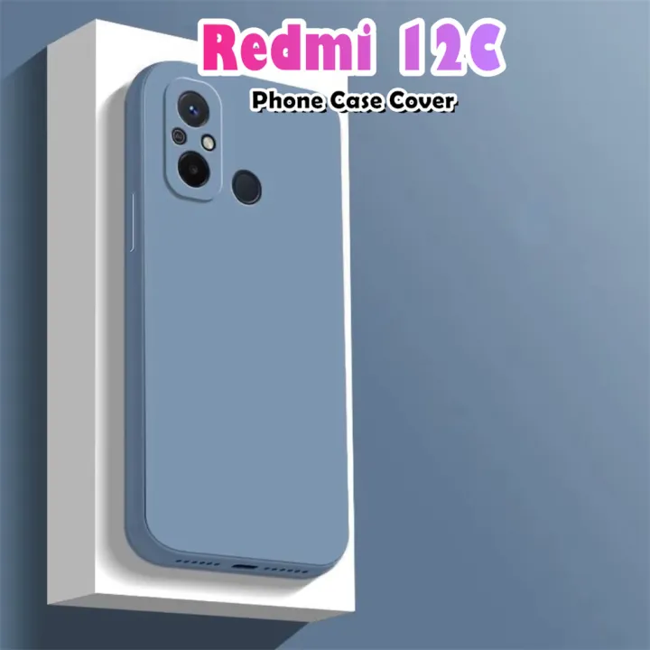 Yoshida For Redmi 12C Case Silicone Full Cover Anti-fingerprint Phone ...