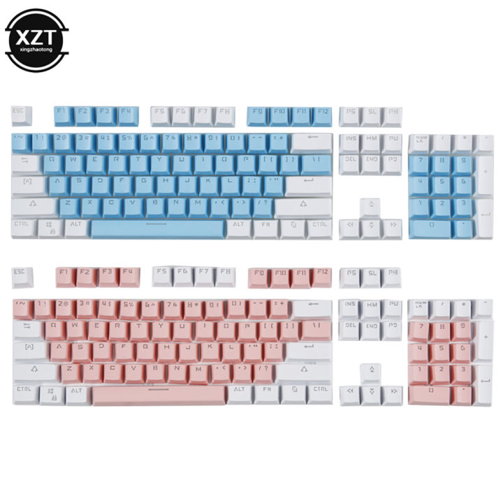 Abs Translucent Keycap Ergonomic Stepped Arc Design 104 Key Color ...