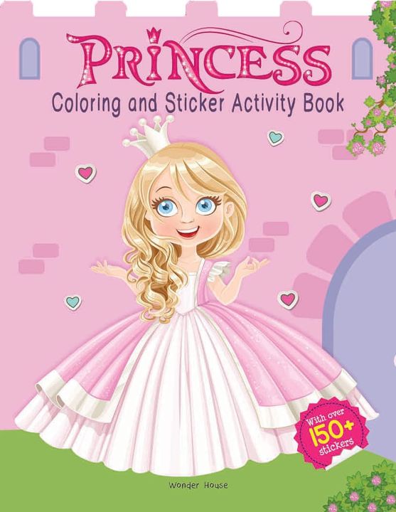 Princess Coloring and Sticker Activity Book | Daraz.lk