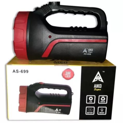AIKO Super Rechargeable Torch 3W LED AS-699 | Daraz.lk